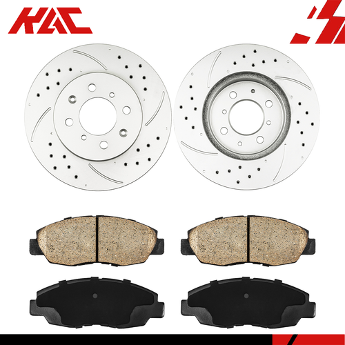 Front Disc Brake Rotors Ceramic Pads 3295+D465A for Honda Civic Insight ...