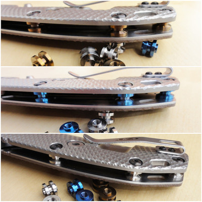 Custom Titanium Standoffs Made for ZT0560 Zero Tolerance ZT 560 ZT561 ...