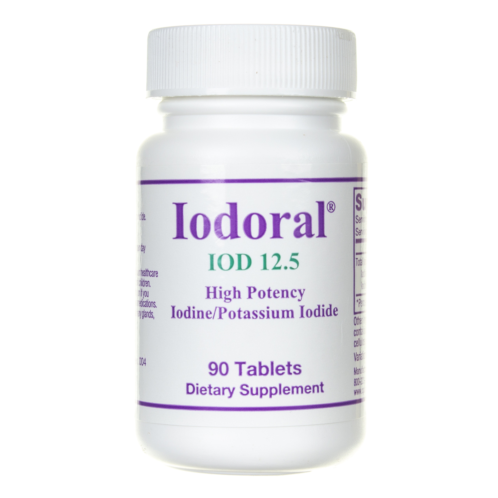 Optimox Iodoral IOD 12.5 Iodine/Potassium Iodide Ergänzung - 90 ...