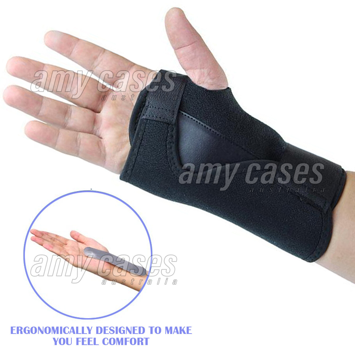 Wrist Support Hand Brace Band Carpal Gloves Tunnel Splint Arthritis ...