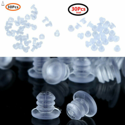 30 Pieces Soft Rubber Glass Table Top Spacers from sliding and ...