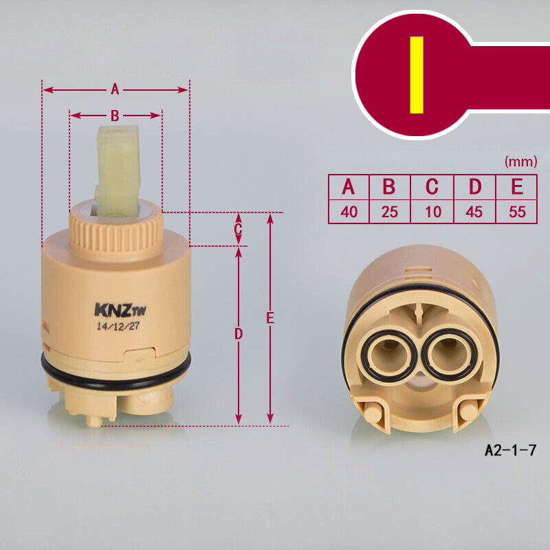 25/35/40mm Disc Cartridge Water Mixer Tap Inner Control Ceramic Faucet ...