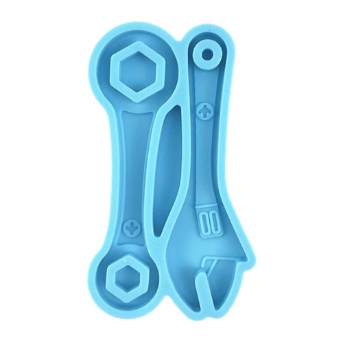 Glossy Spanner Keychain Decoration Casting Mold Handicrafts Jewelry DIY ...