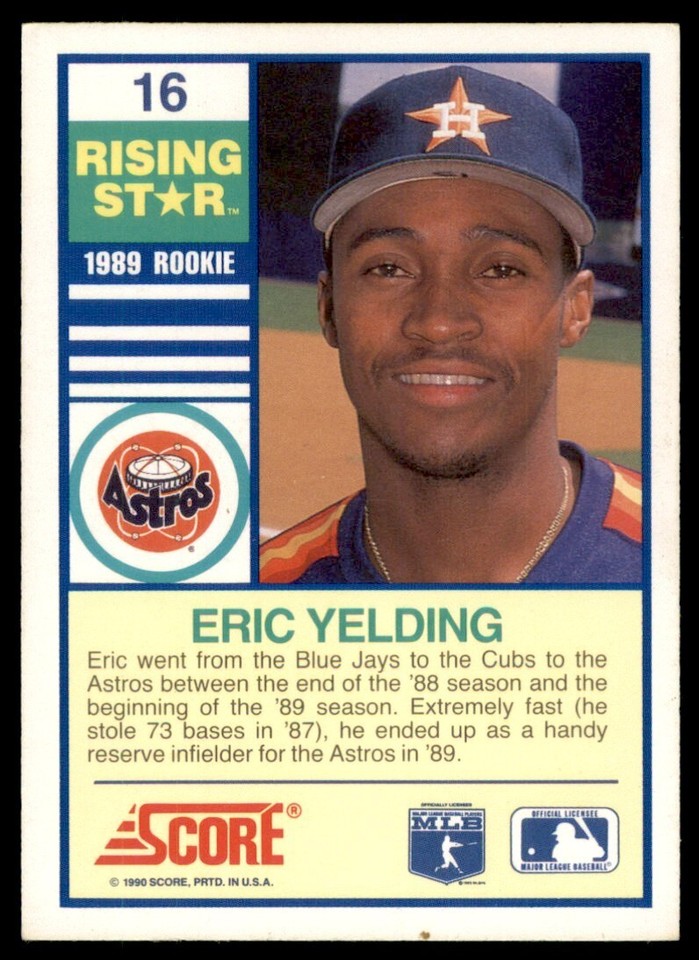 1990 Score Rising Stars #16 Eric Yelding | eBay