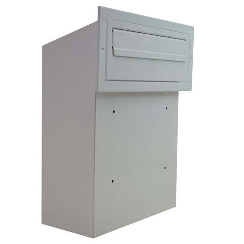 Rear Access Post Box with Trim for Gates and Fences W3-1 External Steel ...