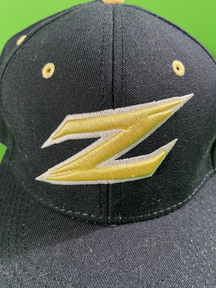 The Game Pro University Of Akron Zips Cap Hat Size 7 5/8 Navy Blue Gold ...