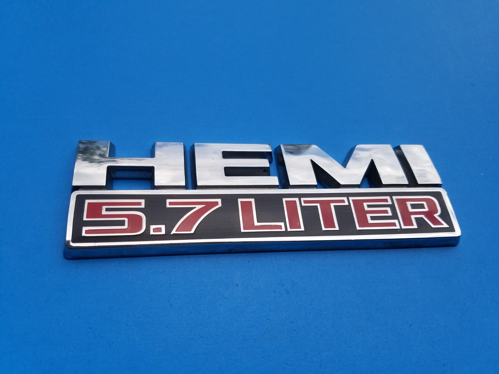 2009-2019 DODGE RAM 5.7 LITER HEMI REAR SIDE EMBLEM LOGO BADGE SYMBOL ...