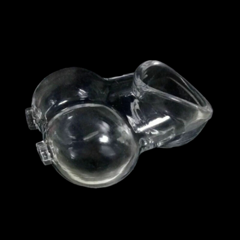 Male-Ball-Scrotum-Testicle Squeeze Rings Cage Soft Stretcher CBT ...
