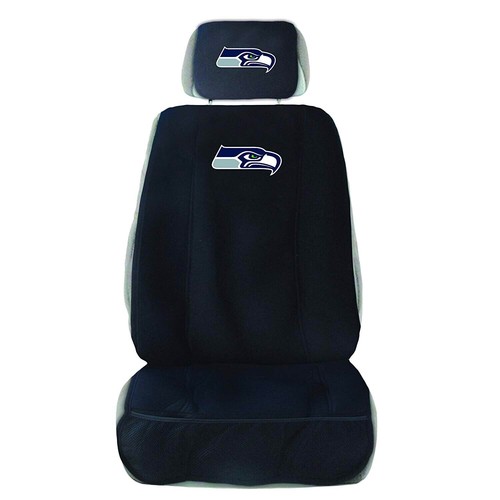 New Seattle Seahawks Auto Front Seat Cover w/ Head Rest Universal Fit ...