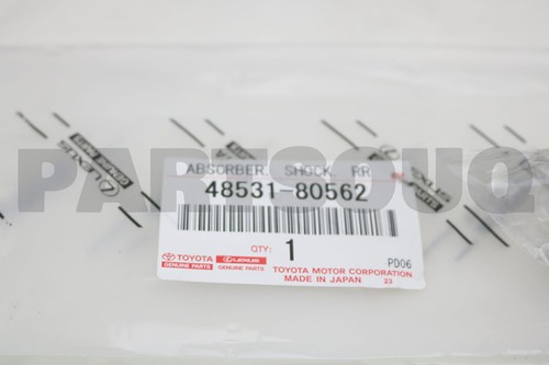 4853180562 Genuine Toyota ABSORBER ASSY, SHOCK, REAR, RH/LH 48531-80562 ...