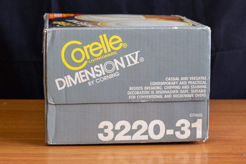 VINTAGE CORELLE "CITRUS" SET 20 PIECES IN BOX - NEW UNUSED | eBay