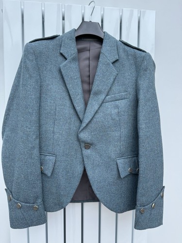 Lovat Blue Tweed Kilt Jacket Size 38 | eBay
