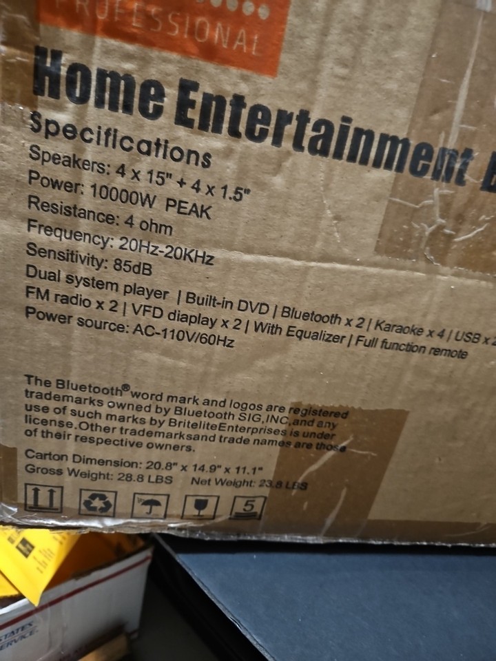 Edison Dual Party System 6000 Bluetooth 2021 New Open Box Never Used | eBay