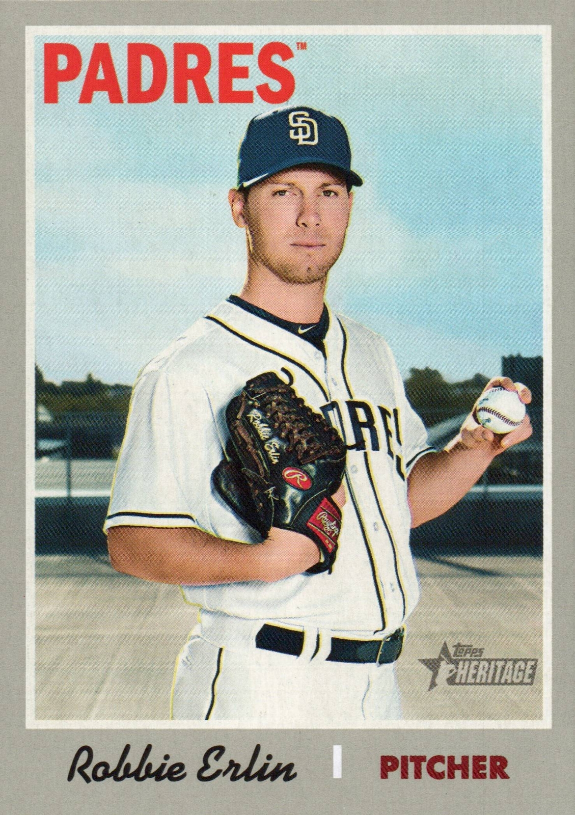 2019 Topps Heritage #329 Robbie Erlin San Diego Padres | eBay