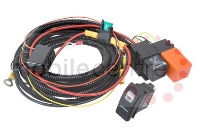 Land Rover Defender Heated Front Screen wiring kit with Carling Switch ...