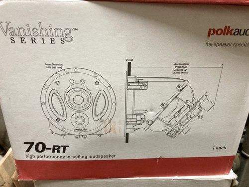 Polk Audio 70-RT Vanishing Series 3 Way In Ceiling Speaker (White) | eBay