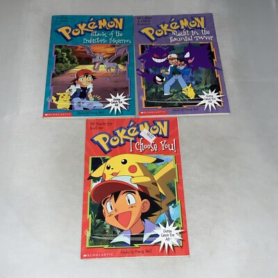 Pokemon I Choose You Attack Prehistoric Haunted Tower Paperback 3 Lot ...
