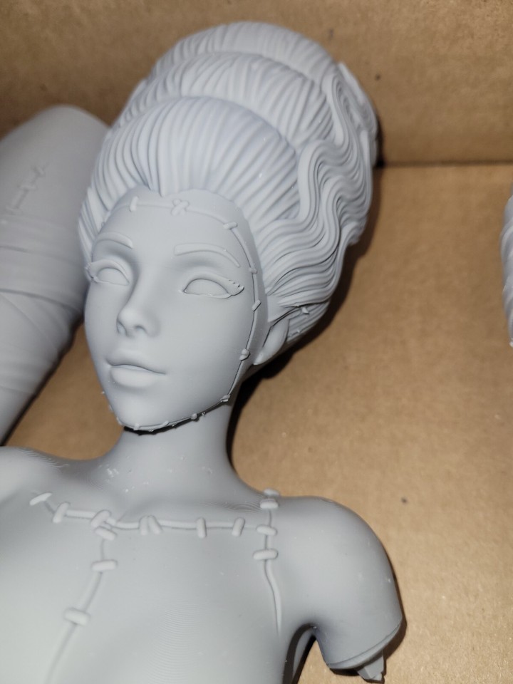 Frankenstein's Bride (Pinup Style) 1/4 scale 20 inches tall 3d resin ...