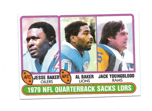 1979 NFL Quarterback Sack Leaders 1980 Topps Football #333 | eBay