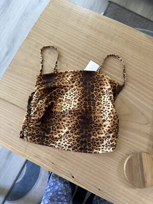 Urban Outfitters Women's Animal Print Spaghetti Strap Crop Top new ...