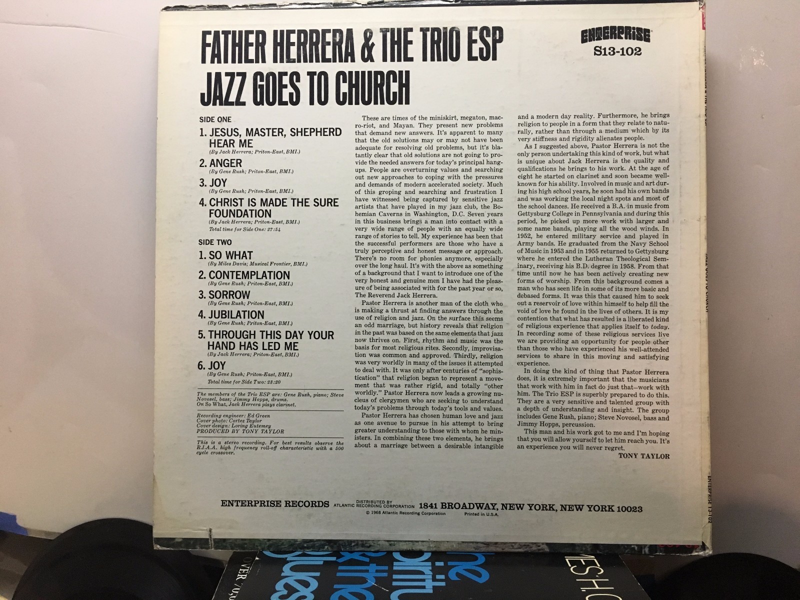 FATHER HERRERA -Jazz Goes to Church ~ENTERPRISE 102 {orig} w/Steve ...