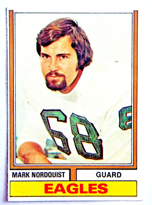 Mark Nordquist #492 Topps 1974 Football Card (Philadelphia Eagles) E | eBay