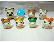 Lot JP Authentic Hamtaro Hamster Anime Figures Finger Puppet Pencil ...