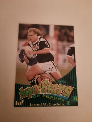 1996 Card Crazy Authentics NZ Superstars Of League Jarrod McCracken ...