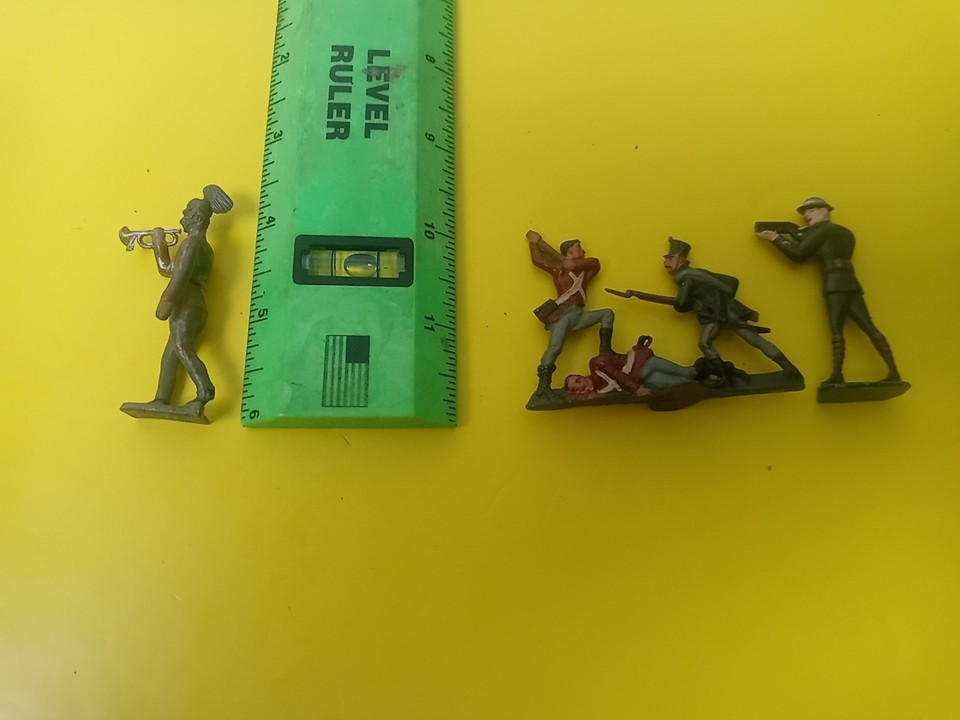 Vintage Mixed Lot Lead Military Soldiers ArmyFigures, Lot of 44. Hand ...