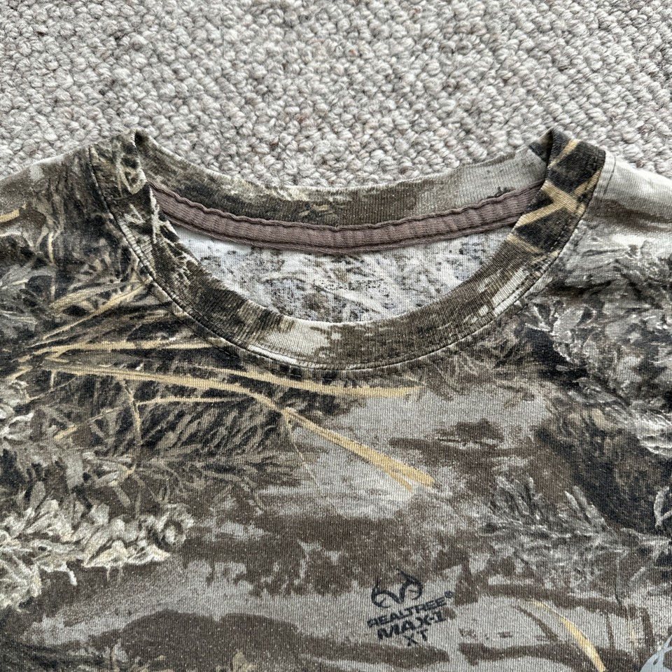 Vintage Realtree Camo Max-1 T-Shirt Top Medium | eBay Australia