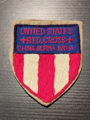 Reproduction WW2 US ARC American Red Cross CBI Patch China Burma India ...