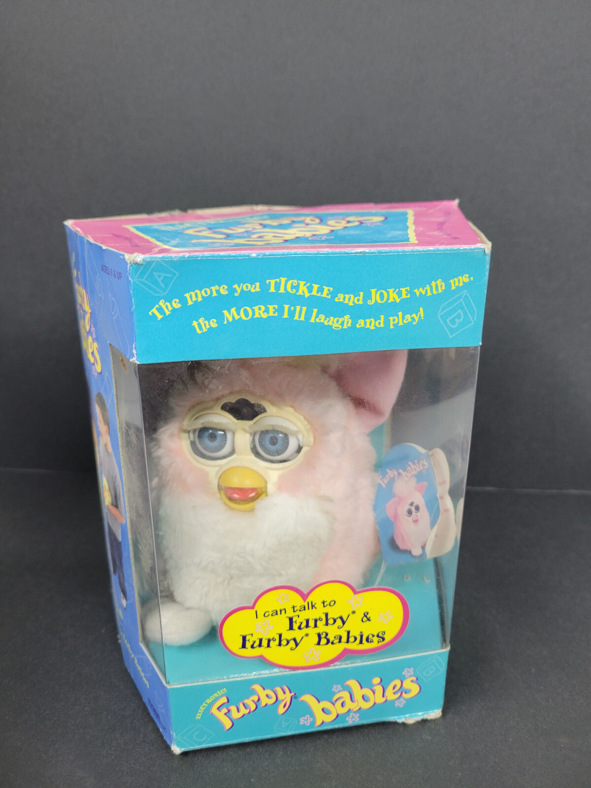 Vintage 1999 Furby Babies Pink with Yellow Hair & Blue Eyes Model 70 ...