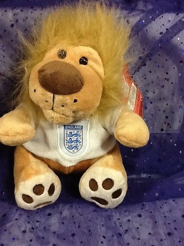 England Lion Mascott - 8" Official England FA World Cup Lion Soft Toy ...