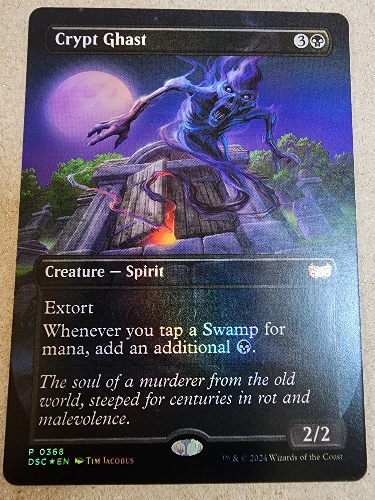 Crypt Ghast - Foil #368 Borderless - Commander: Duskmourn: House of ...
