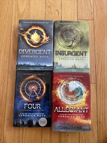 DIVERGENT SERIES BY VERONICA ROTH INSURGENT, ALLEGIANT & FOUR W ...