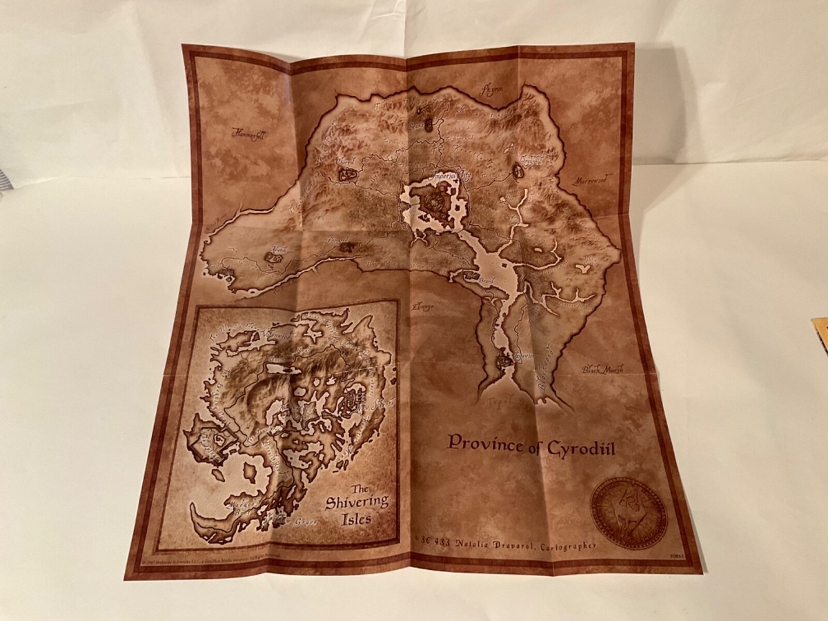 Elder Scrolls Oblivion Map