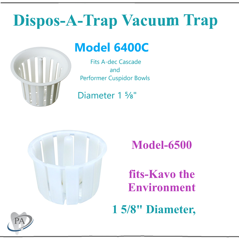 Dental Dispos-A-Trap Vacuum Trap #5500, #5503, #5512 Disposable ...
