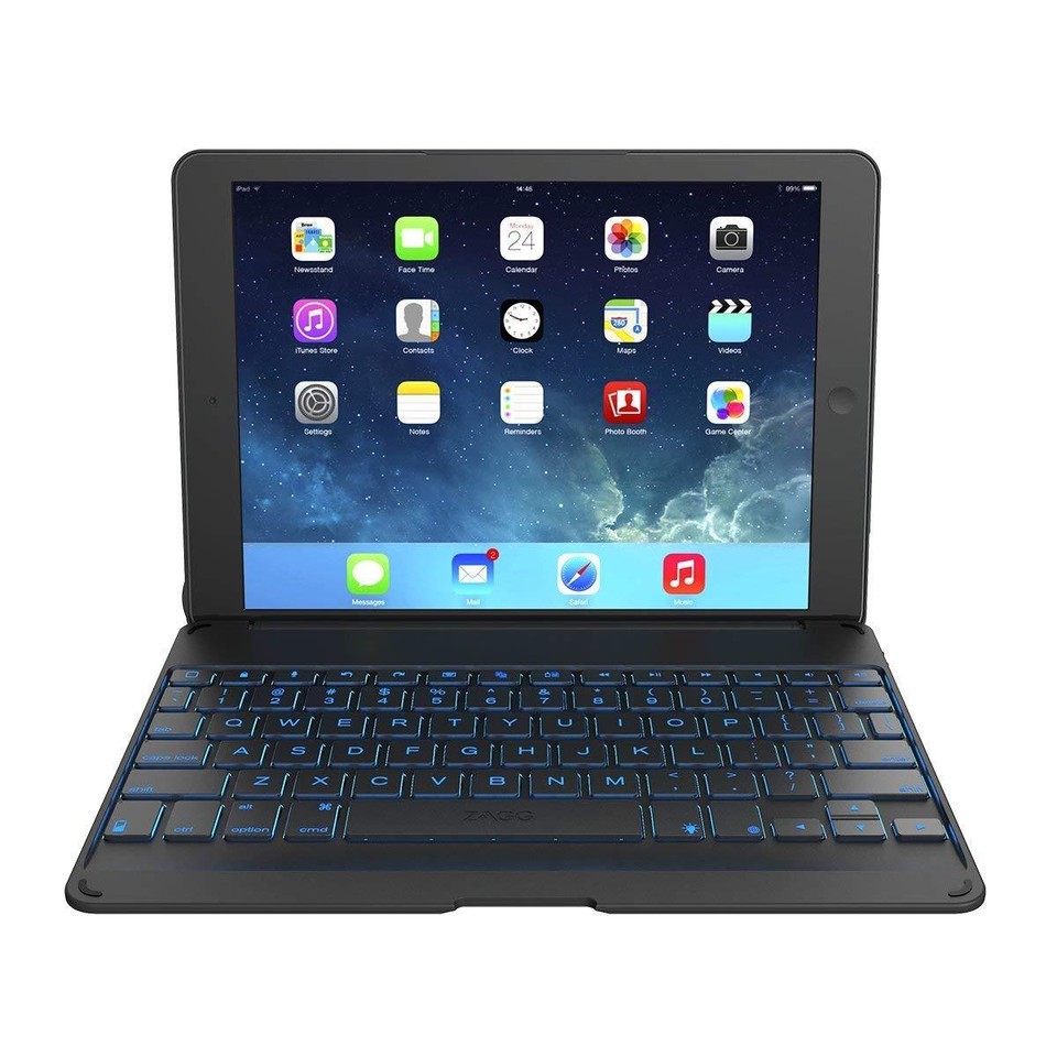 ZAGG Folio Case with Backlit Bluetooth Keyboard for iPad Air (Black) | eBay