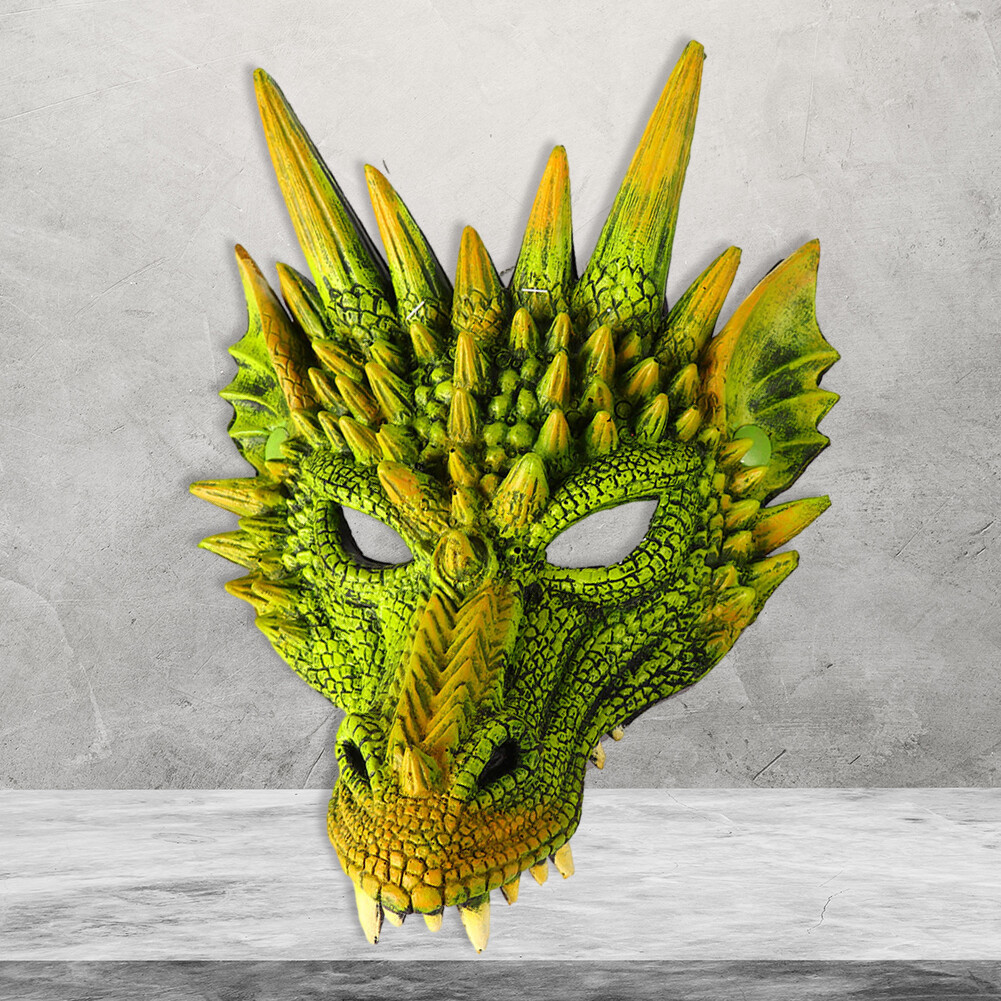 # Halloween 3D Horror Dragon Mask Cosplay Props Festival Party Fancy ...