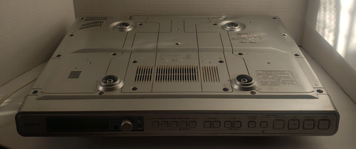 SONY Silver TV/Weather/FM/AM CD Kitchen Clock Radio model ICFCD553RM | eBay