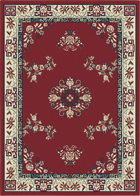 Traditional Red Medallion Rug Huge Design Extra Large Medium Floor ...