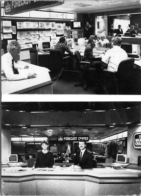 Weather Channel Forecast Center News Studio TV Anchors 1990s Cont ...