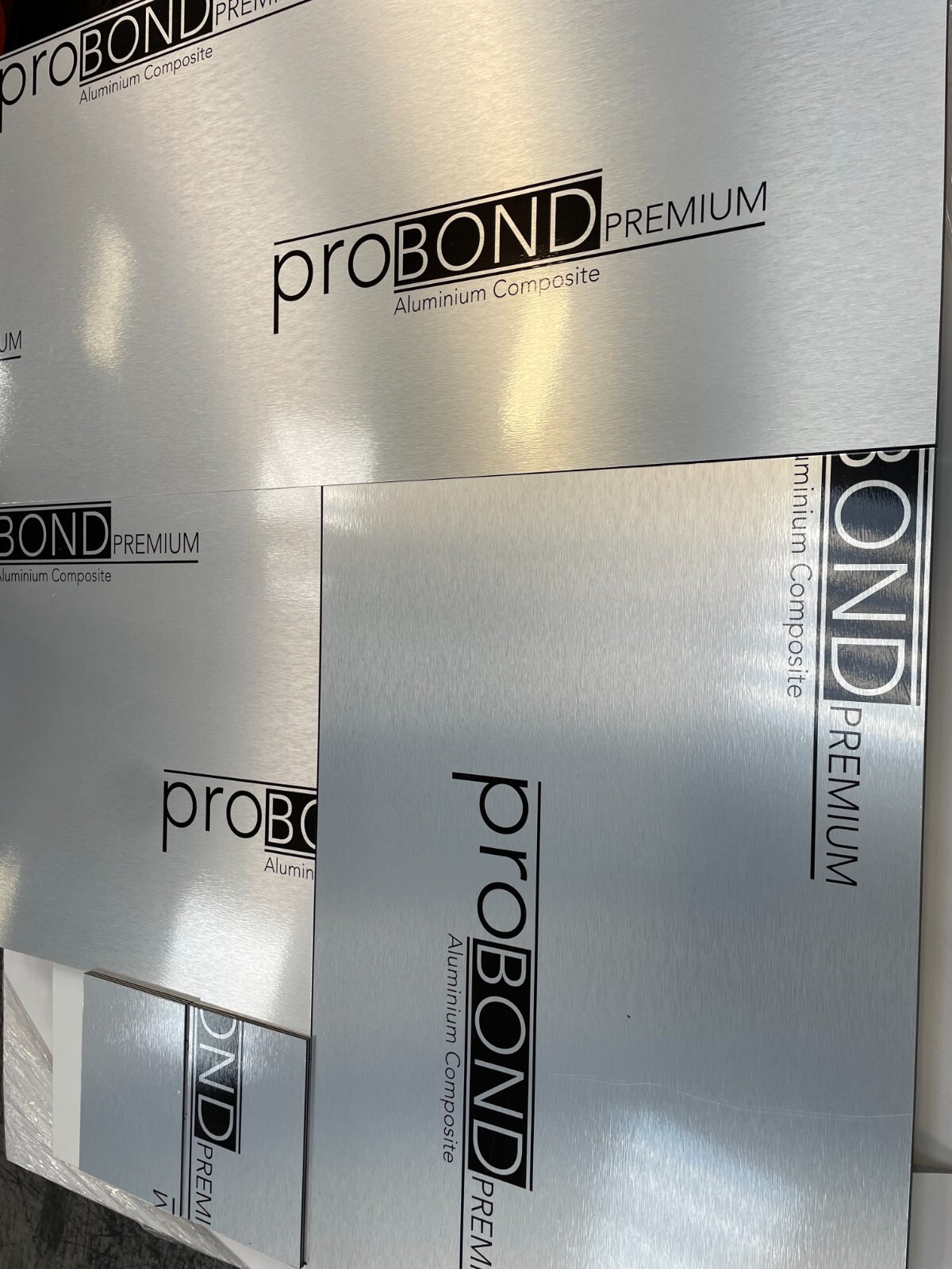 Probond Premium Digital Brushed Sliver/Gloss Platinum White 3mm 0.3mm ...