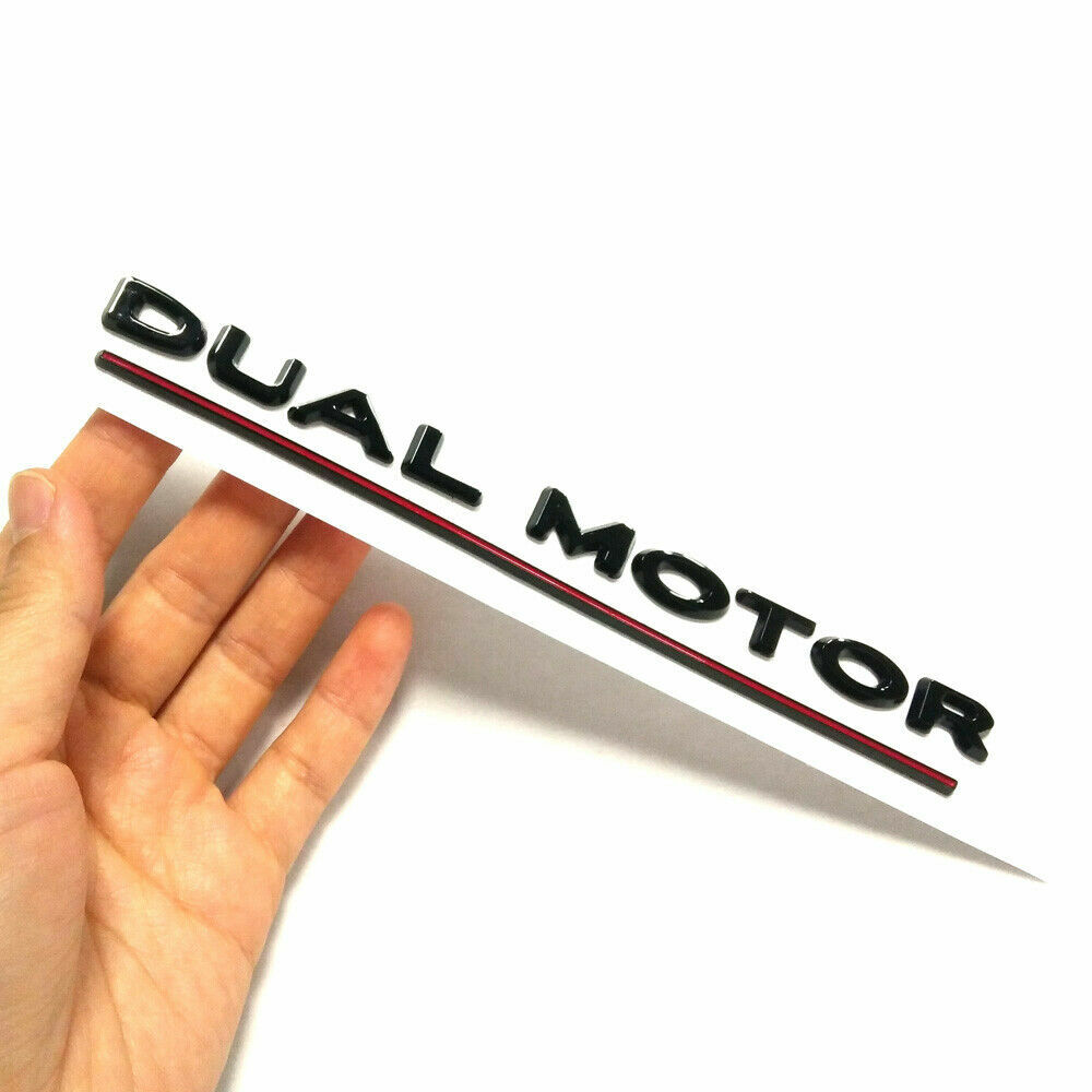 Black Dual Motor Performance Car Trunk Rear Tailgate Emblem Badge ...