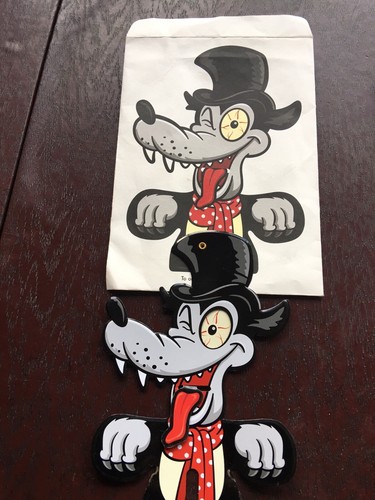 Hot Rod WOLF LONE WOLF License Plate Topper Big Bad WOLF all metal ...