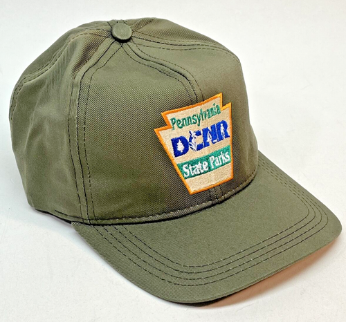 NEW! PENNSYLVANIA DCNR STATE PARKS HAT MADE IN USA OD GREEN ONE SIZE ...