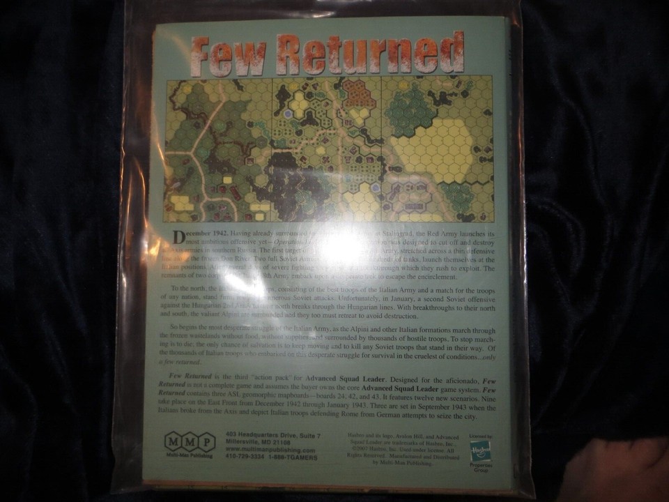 --602 Few Returned ASL Action Pack # 3, Expansion Pack, MMP NEW in ...