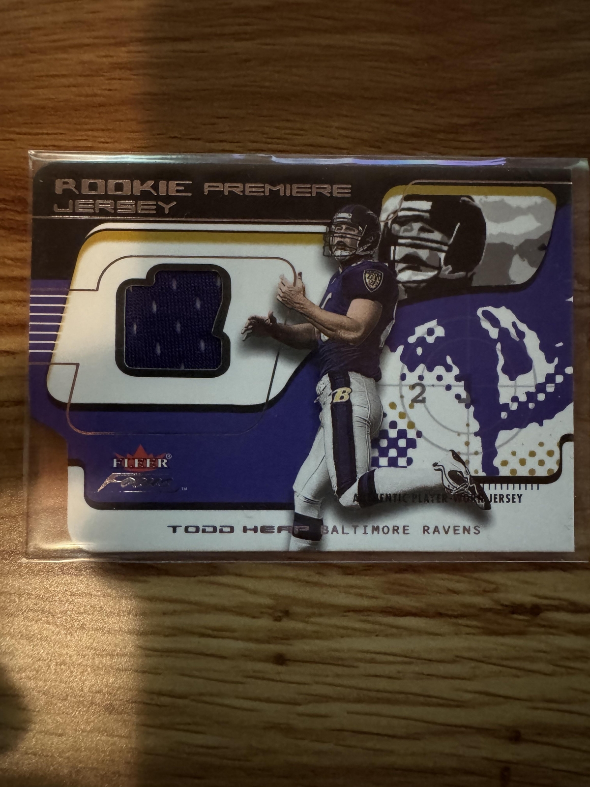 2001 Fleer Focus Todd Heap Rookie Premiere Jersey #RPTH1 - Baltimore ...