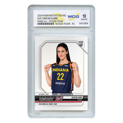 2024 Panini CAITLIN CLARK Rookie Card RC WNBA All-Rookie Team #247 ...