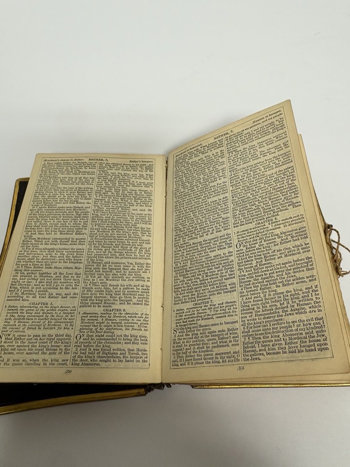 Antique Small Holy Bible Old & New Testaments Late 1800's New York, 2C ...
